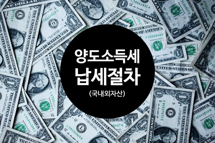 세법4 양도소득세 납세절차 국내·외자산 과세대상 과세표준 예정·확정신고 분할납부 부동산 세법 네이버 블로그