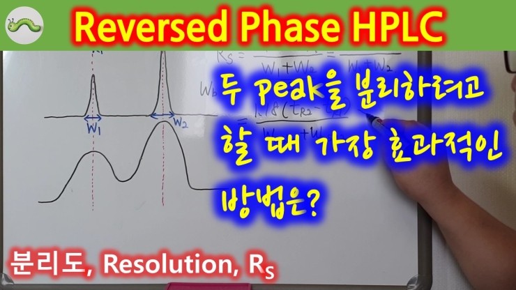 HPLC Resolution, 분리도(Rs), resolution equation : 네이버 블로그