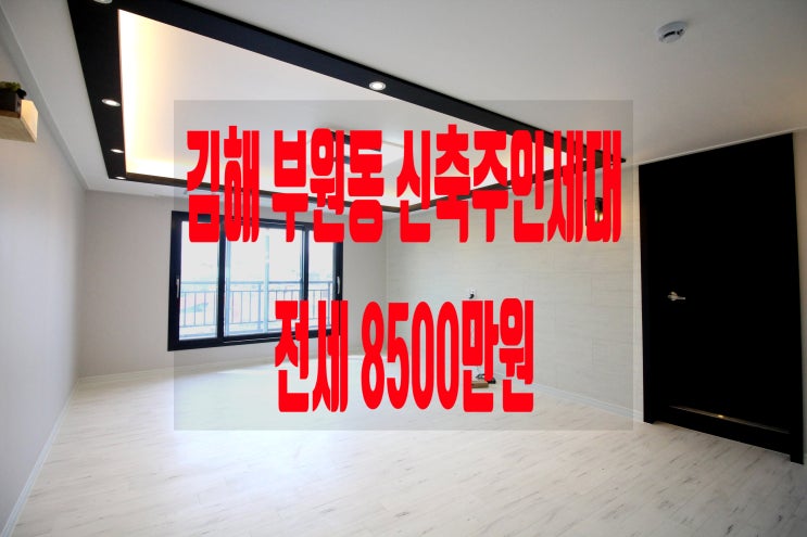 김해 주인세대 부원동 김해 세무소 부근 Lh모든 전세대출 가능 신축 풀옵션 부원동 주인세대 네이버 블로그
