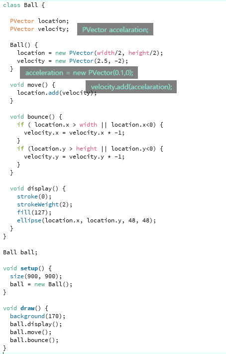 미디어아트 코딩[Processing 프로세싱] - PVector, class 만들기, vector math ...