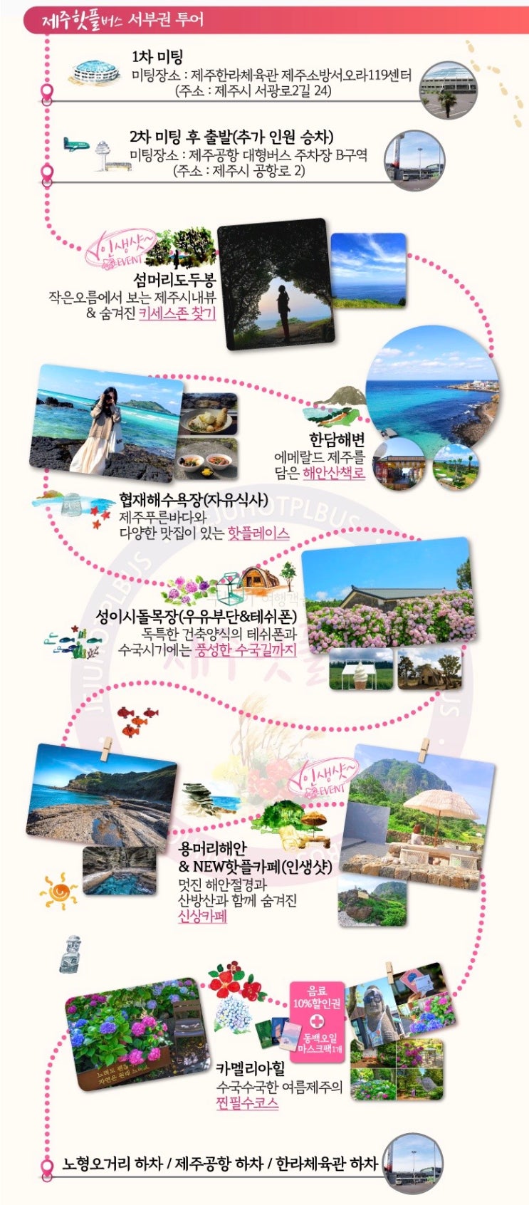 제주 엄마랑 2박3일 뚜벅이 모녀제주여행 1일차 핫플버스투어후기 1탄 도두봉 한담해변 한담해안산책로 네이버 블로그