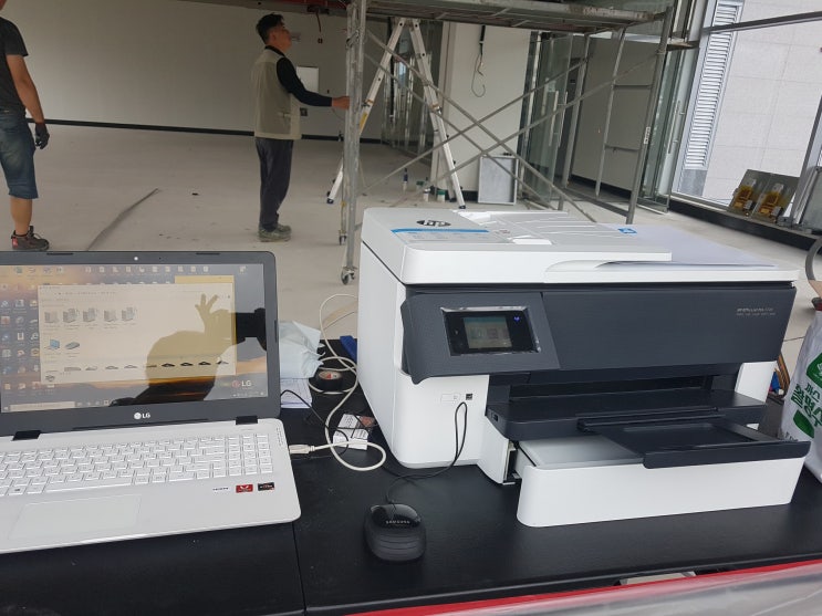 울산프린터임대 무한잉크복합기 임대 울산 북구 송정동 건설현장에 Hp7720 프린터대여 해 드렸어요 네이버 블로그