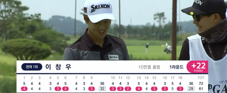 *버디11개-22포인트 이창우 단독선두-2020 KPGA 코리안 투어"KPGA오픈 with 솔라고CC"1라운드* : 네이버 블로그