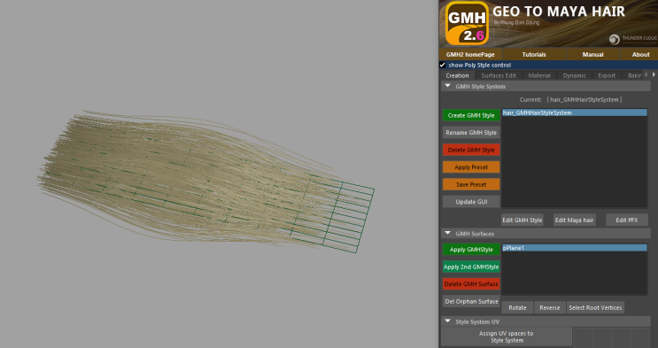Hair in Maya 플러그인 (GMH2 workflow) : 네이버 블로그