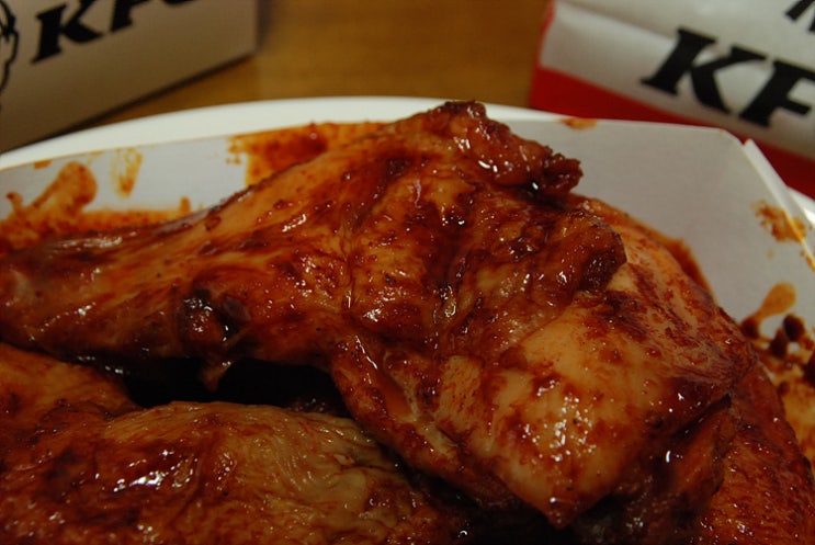 KFC 켄터키 통다리 구이 – 전체적으로 맛있는데 여기저기 조금씩 아쉽다 : 네이버 블로그