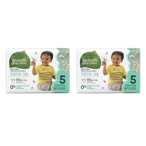 Seventh Generation Baby Diapers 세븐스 제네레이션 아기 기저귀 사이즈 5 23개입 2팩 : 네이버 블로그