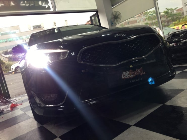 광주 HID 전조등 에서 LED 변경 더뉴K7 작업~! : 네이버 블로그