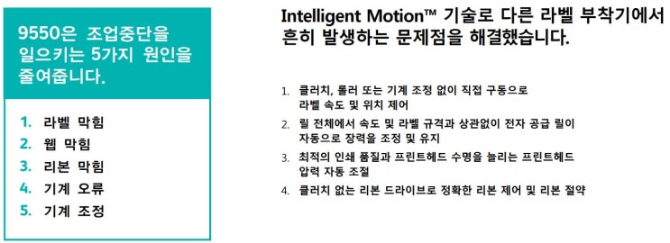 Videojet 9550 자동라벨부착기의 특징 (Intelligent Motion™ ) : 네이버 블로그