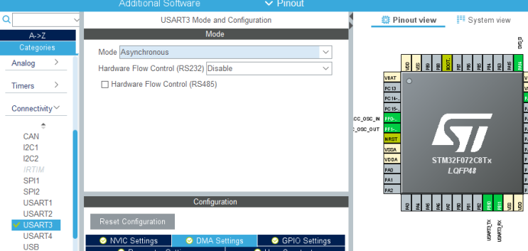 STM32 - STM32F0xx UART Rx(Receive) DMA 예제 : 네이버 블로그