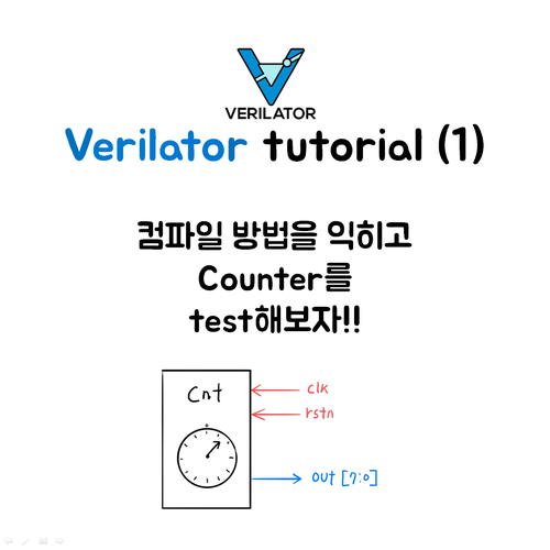 [Verilog] Verilator tutorial (1) counter test해보기 : 네이버 블로그
