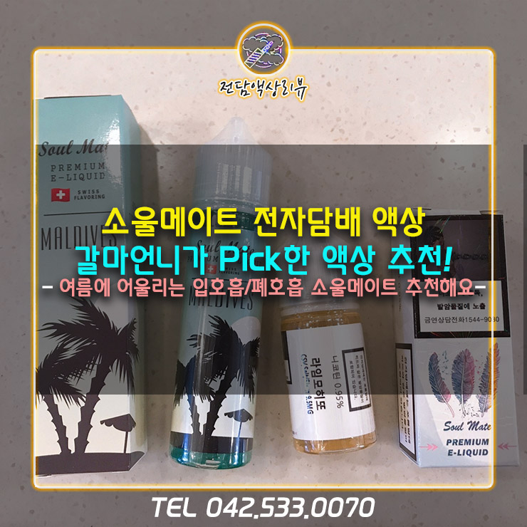 갈마동 전자담배 언니가 Pick한 소울메이트 액상 수박바몰디브입호흡 폐호흡라임모히또 네이버 블로그