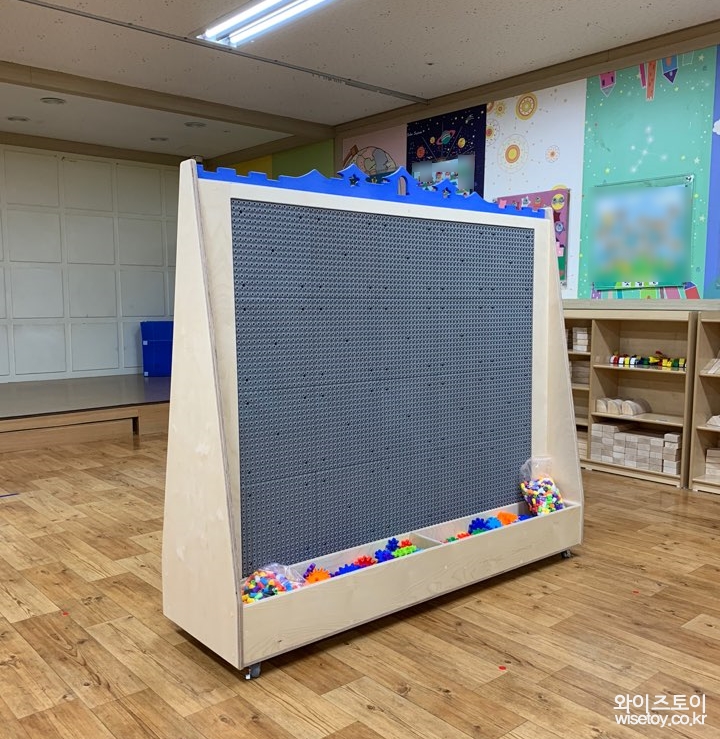 원문동 과천노들유치원에 설치된 이동형 원목교구 블럭판 자석칠판 네이버 블로그