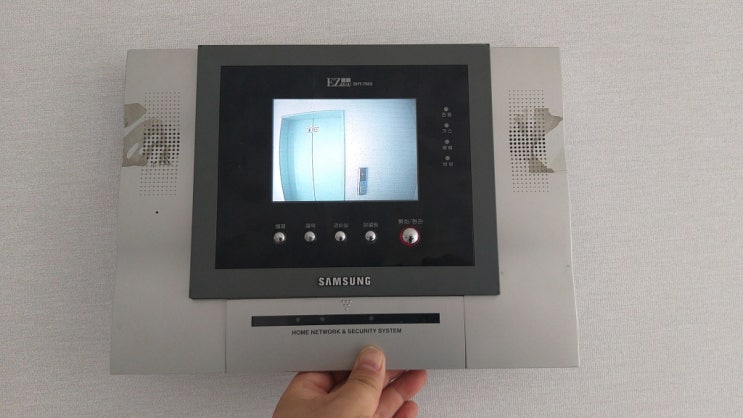 천안 한성 필 하우스 아파트 삼성(SAMSUNG) 이지온(EZON) SHT-705S HOME NETWORK & SECURITY SYSTEM 홈오토메이션 비디오폰 월패드 고장 ...