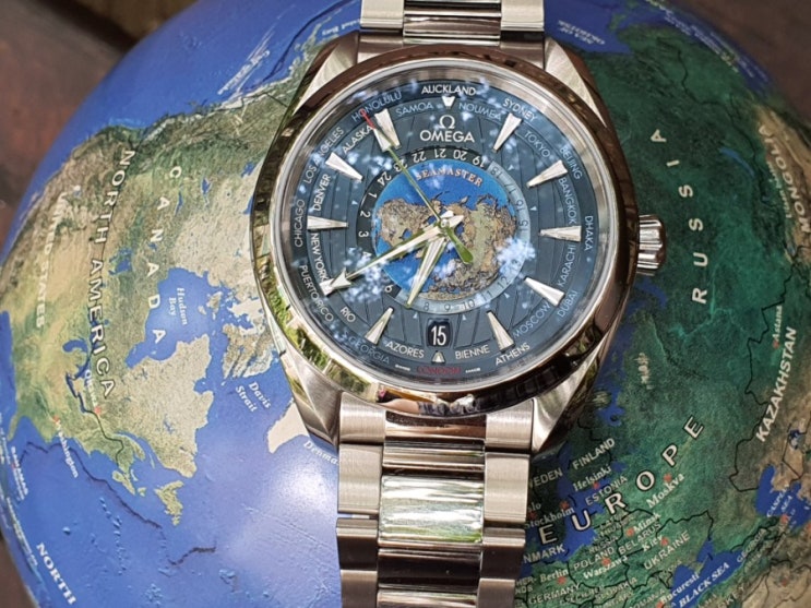 [OMEGA SEAMASTER AQUA TERRA WORLD TIMER] ☆ 지구본 시계 ☆ : 네이버 블로그