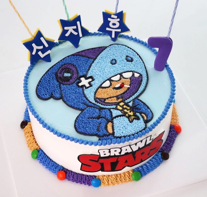 상어레온케이크 상어레온케익 캐릭터케익 캐릭터케이크 생일케이크 생일케익 브롤스타즈케이크 브롤스타즈케익 네이버 블로그