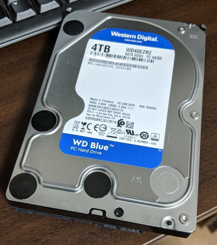 Western Digital HDD 4TB WD Blue WD40EZRZ-EC : 네이버 블로그