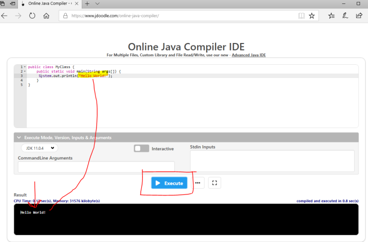 JAVA 이클립스 설치 없이 코딩하는 방법 - JDOODLE이용법 : 네이버 블로그