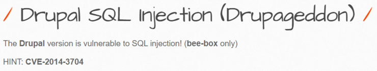 [비박스] Using Known Vuln. Components - Drupal SQL Injection : Drupageddon 취약점(CVE-2014-3704 ...