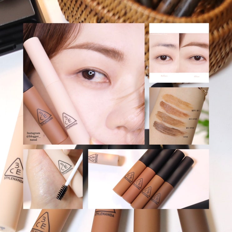 3CE 아이브로우 마스카라로 헤어 컬러에 맞는 아이브로우 메이크업 하는 방법! : 네이버 블로그