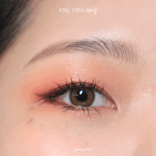 블랙핑크 지수 렌즈 오렌즈 스칸디헤이즐 스페니쉬 리얼브라운 비교 리뷰 네이버 블로그