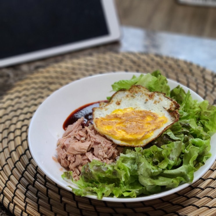 [다이어트] 참야비 만들기(참치야채비빔밥, 참야비 칼로리, 팔도비빔장 칼로리) : 네이버 블로그