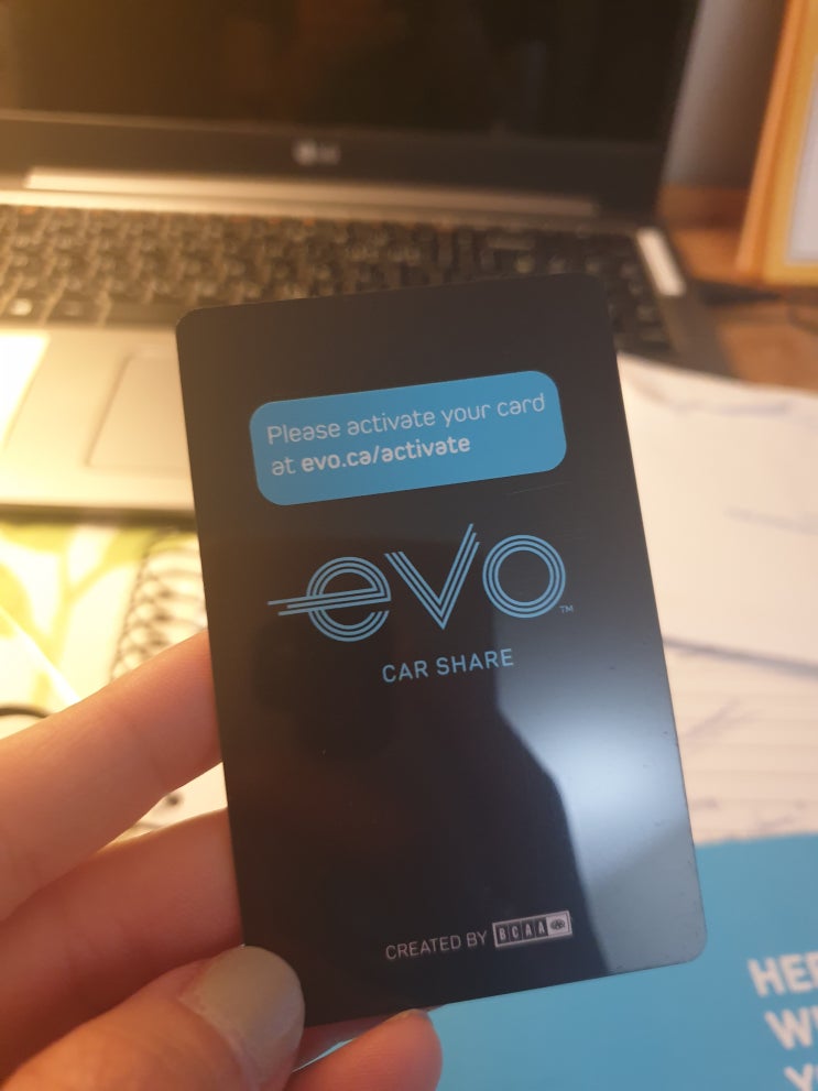 [캐나다 일상] 카쉐어링(evo) 가입하기 : 네이버 블로그
