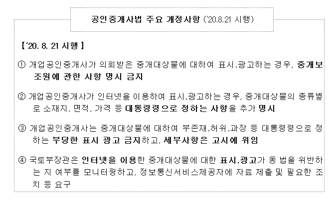 공인중개사법 중개대상물의 표시광고 명시사항 세부기준 고시 제정안 네이버 블로그