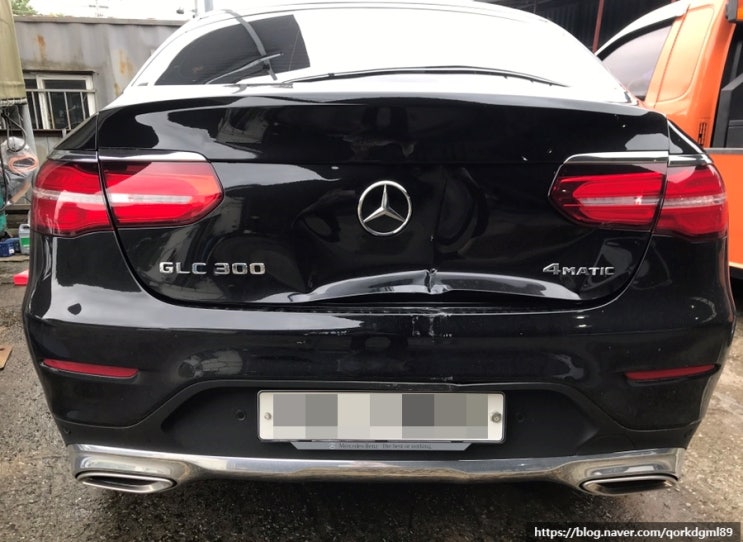19년식 벤츠 Glc300 뒤범퍼 백도어 백판넬 판금 및 교환도장 1급정비세종모터스 네이버 블로그