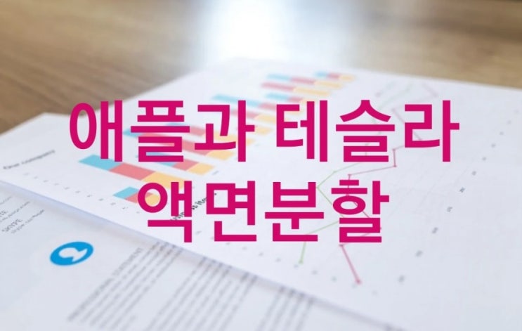 미국주식 지금이 기회 테슬라와 애플 액면분할 소식 네이버 블로그