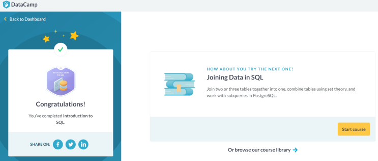 데이터과학: Introduction to SQL #수강후기 : 네이버 블로그