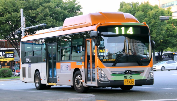 [시내] 학성버스 114번 2862호 (꽃바위~율리) NSAC 19 CNG 저상 개선형 : 네이버 블로그