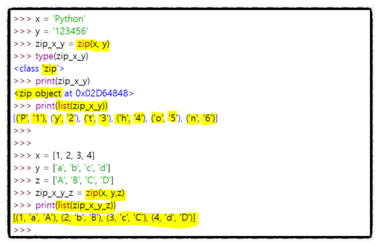 파이썬 zip() 함수 : 네이버 블로그