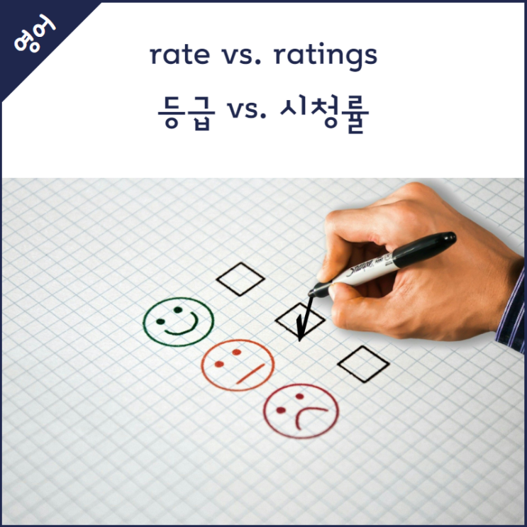 rate vs. ratings 비슷한데 다른 뜻 [직장인영어독학] : 네이버 블로그