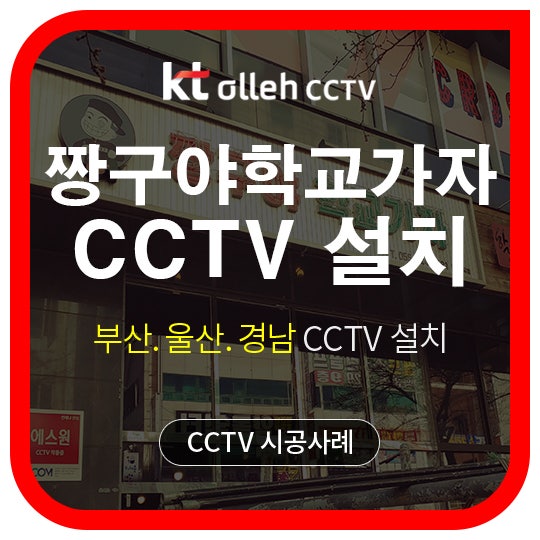 KT CCTV 짱구야학교가자 CCTV 경남 김해CCTV 설치 사례(KT CCTV / 부산 CCTV / 울산 CCTV / 경남 CCTV) : 네이버 블로그