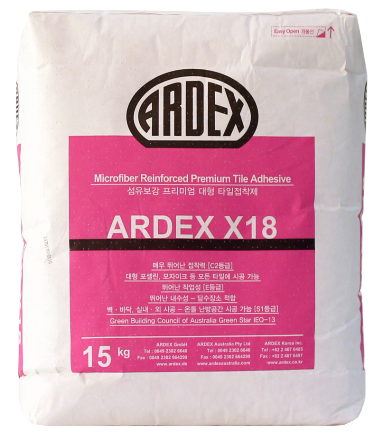 [ARDEX 아덱스 접착제] 아덱스 X18 프리미엄 접착제 15kg/포 아덱스 타일 접착제 세라픽스 x18 타일본드접착제 아덱스X18번 매우 뛰어난 접착력 : 네이버 블로그