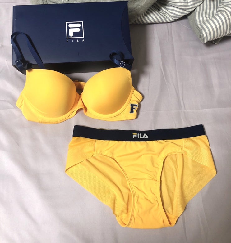 휠라 인티모 프레피 망고옐로우 휠라속옷 네이버 블로그