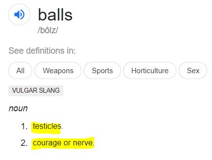 미드에서 나오는 "get the balls"는 무슨 뜻일까? : 네이버 블로그