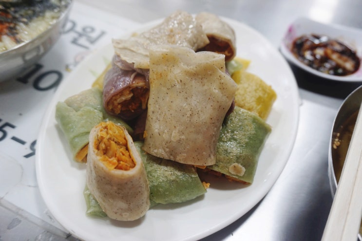 영월 서부시장 맛집 후포집에서 메밀전병과 올챙이국수 후루룩 네이버 블로그