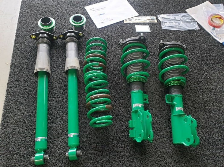 [구미서스펜션튜닝]기아 올뉴k7 2.2vgt TEIN STAZ 감쇄력조절 일체형서스펜션 인스톨 Tune by ...