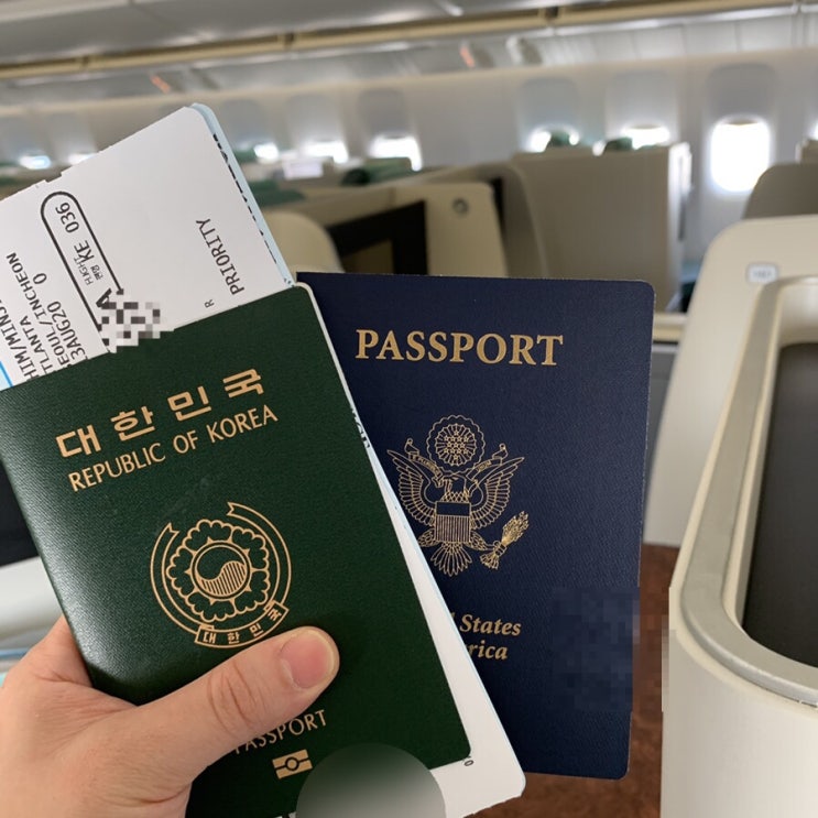 (코로나19)미국애틀란타에서 한국인천으로 비행:대한항공KE036 프레스티지 스위트 : 네이버 블로그