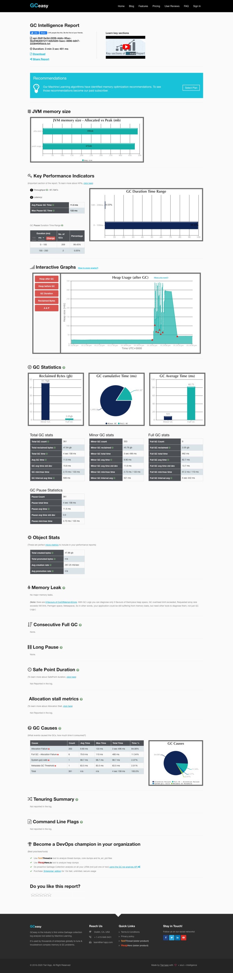 Java GC(Garbage Collection) Logging 및 분석 도구 - GCeasy 활용 : 네이버 블로그