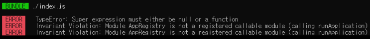 [React Native] TypeError: Super expression must either be null or a ...