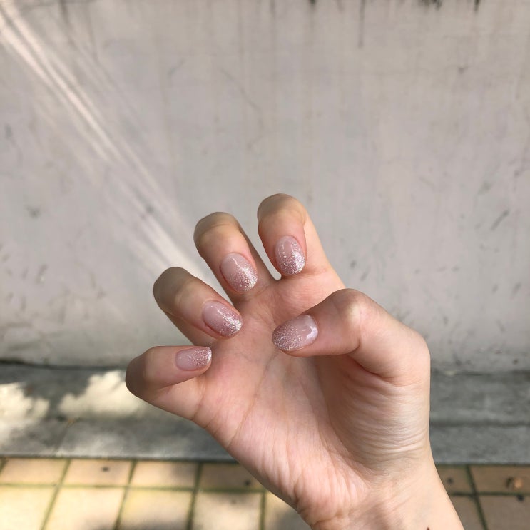 잠실 장미상가 네일샵 해바네일 여성스럽고 고급진 네일 받았어요 네이버 블로그