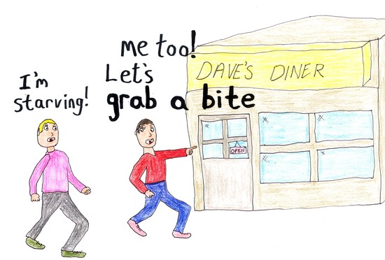 “Grab a bite” - "간단히 먹다" : 네이버 블로그