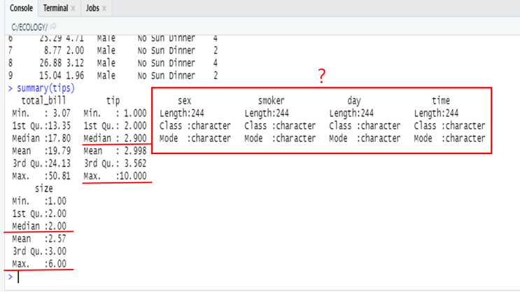 [R studio] summary 함수를 이용한 변수별 요약 통계 구하기 : 네이버 블로그