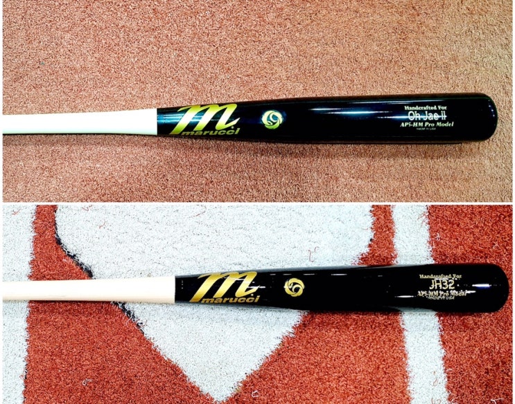 두산베어스 마루치콤비 오재일선수는 KBO 통산 76번째 5년 연속 100안타! 김재환선수는 KBO 통산 105번째 500득점! 대기록을 같은 날,마루치배트를 사용해서 ...