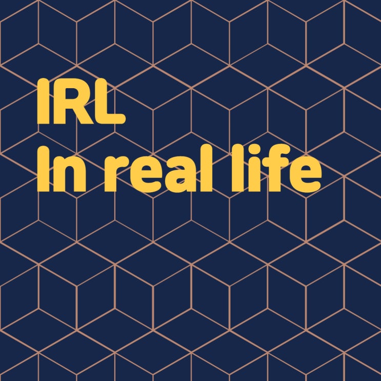영어 표현/영어줄임말 IRL/실제로는 현실에서는을 영어로 : 네이버 블로그