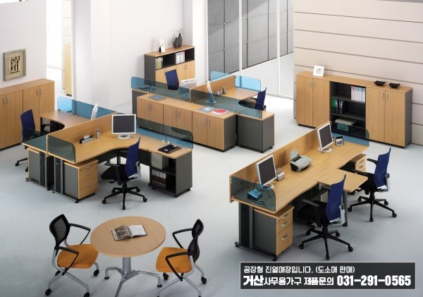 사무실책상 배치도 중요합니다 (LT형책상 배치 샘플) : 네이버 블로그