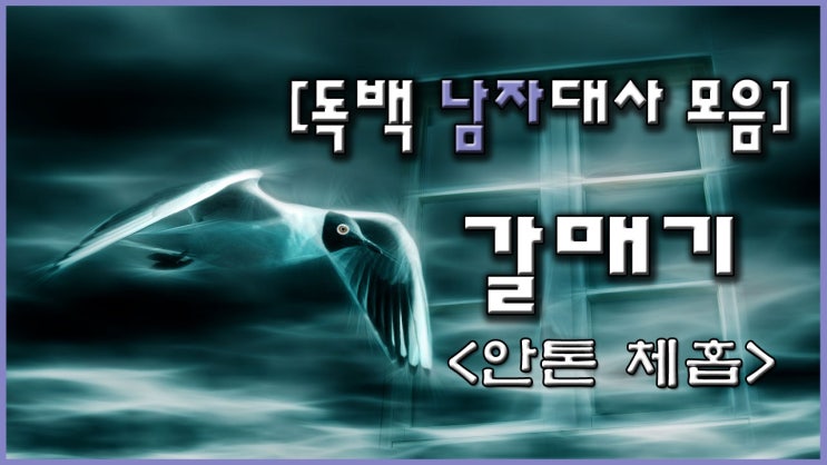 남자 독백대사 모음 갈매기 부천연기학원 동국대 지정희곡 인천연기학원 제시 당일 대사 훈련 및 작품 정리 네이버 블로그