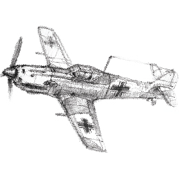 볼펜으로 그린 " 메서슈미트 BF-109 " / Drawing with ballpoint pen " Messerschmitt ...